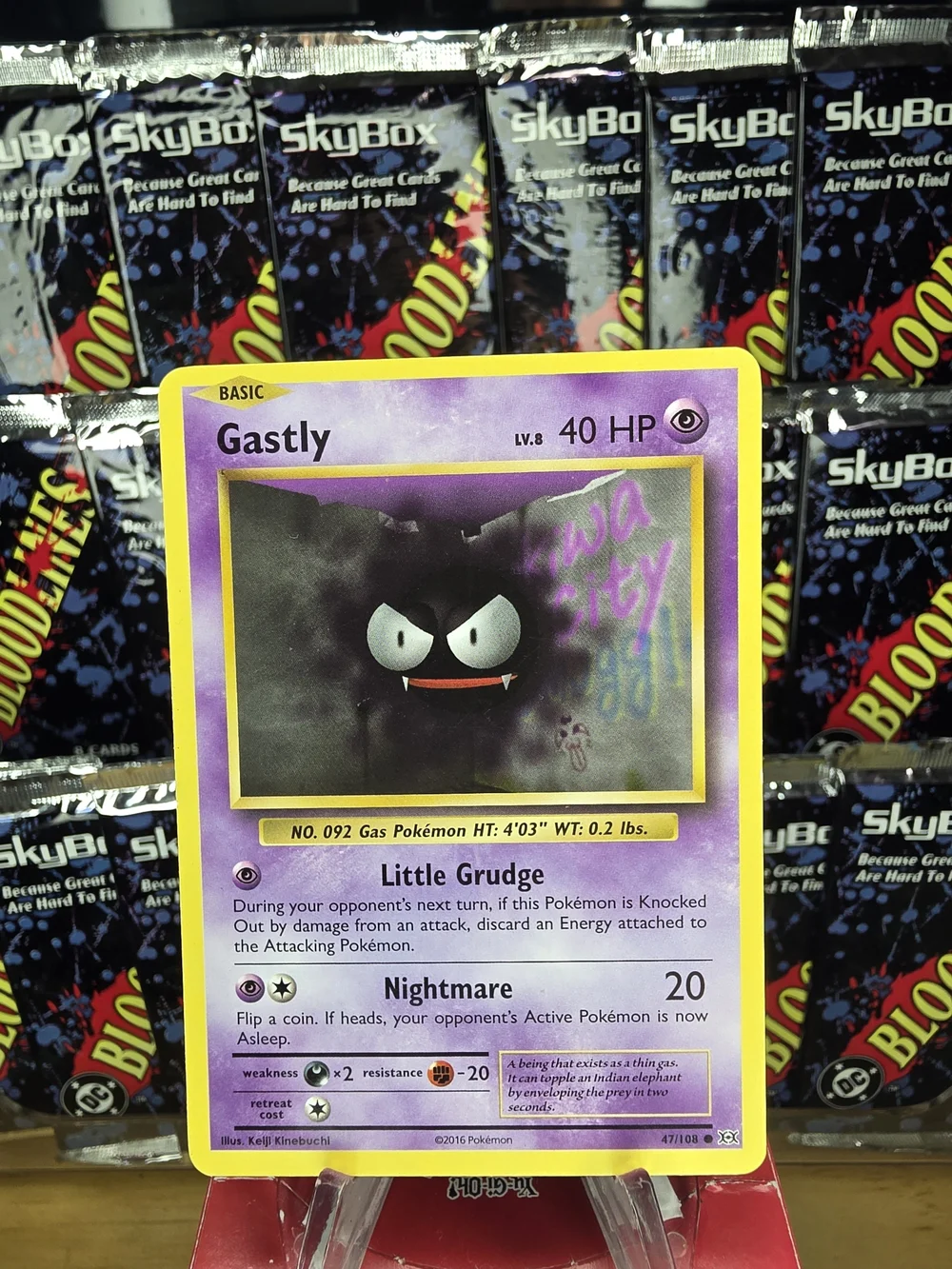 Pokemon | Toys | Xy Evolutions Pokemon Gastly Trading Card Purple ...